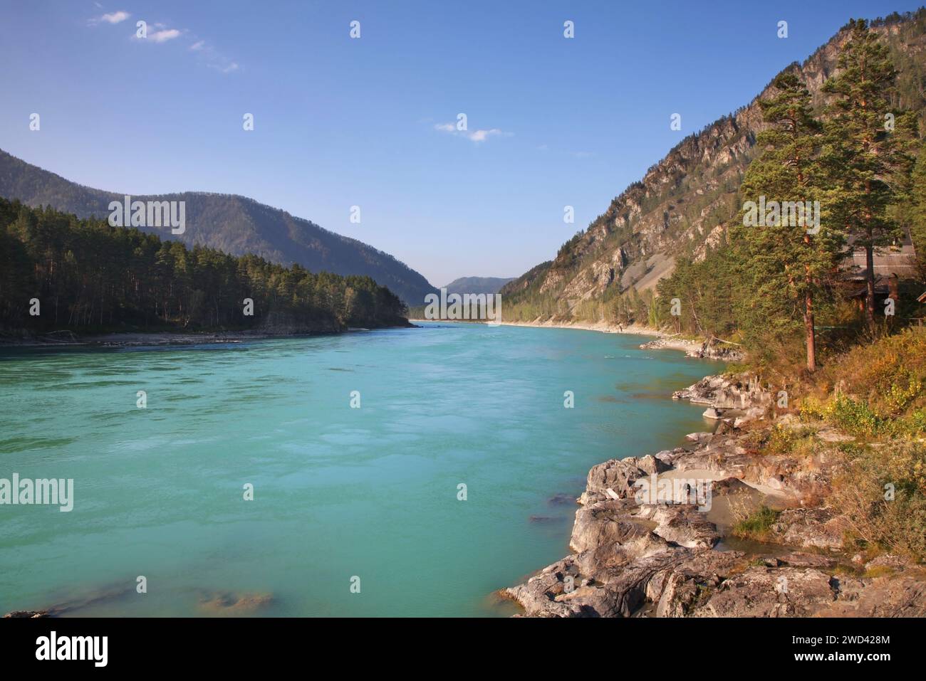 Waterfall in altai mountains hi-res stock photography and images - Alamy