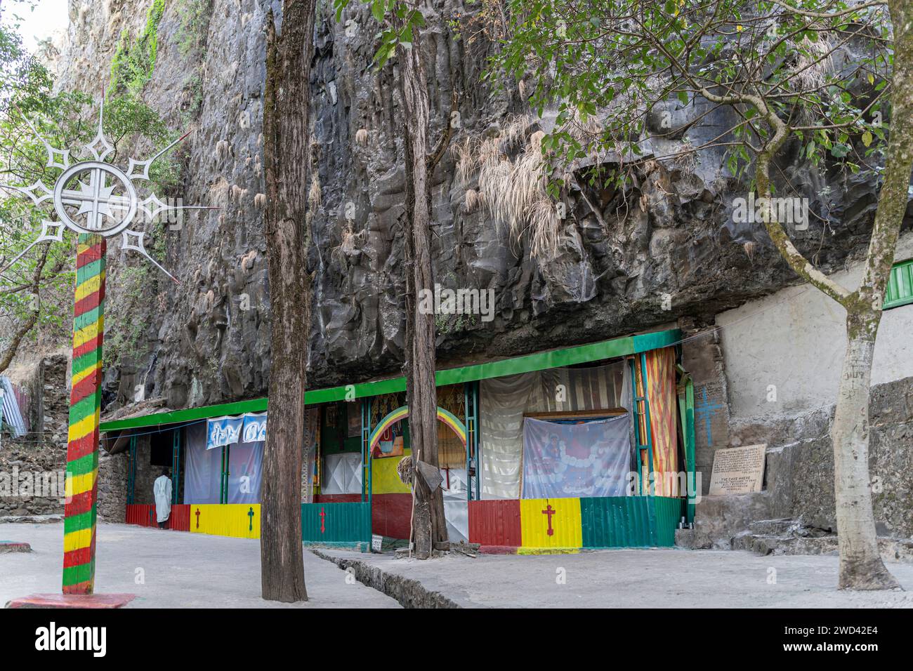 Cave of The Saint Tekle Haymanot Stock Photo - Alamy