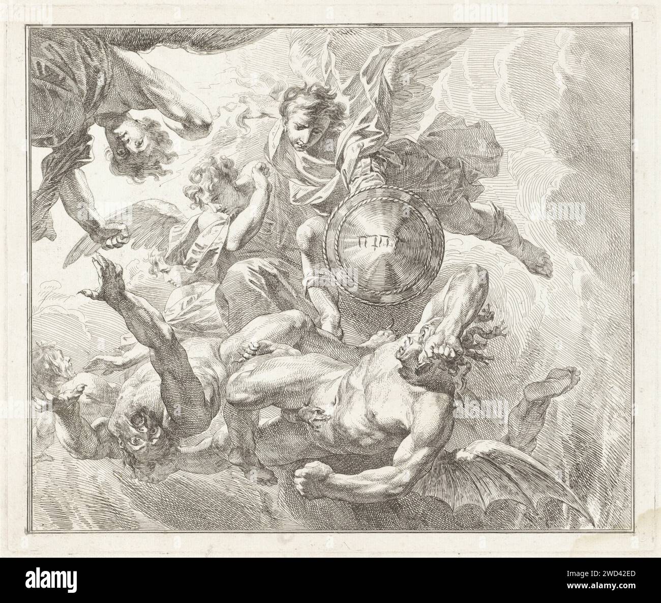 Michaël and the fall of the rebellious angels, Jacob de Wit, after ...