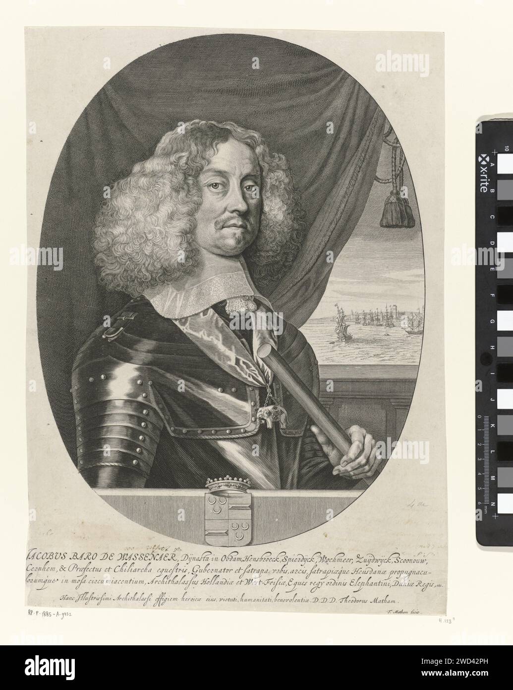 Portrait of Jacob Baron van Wassenaer Heer van Obdam, Theodor Matham ...