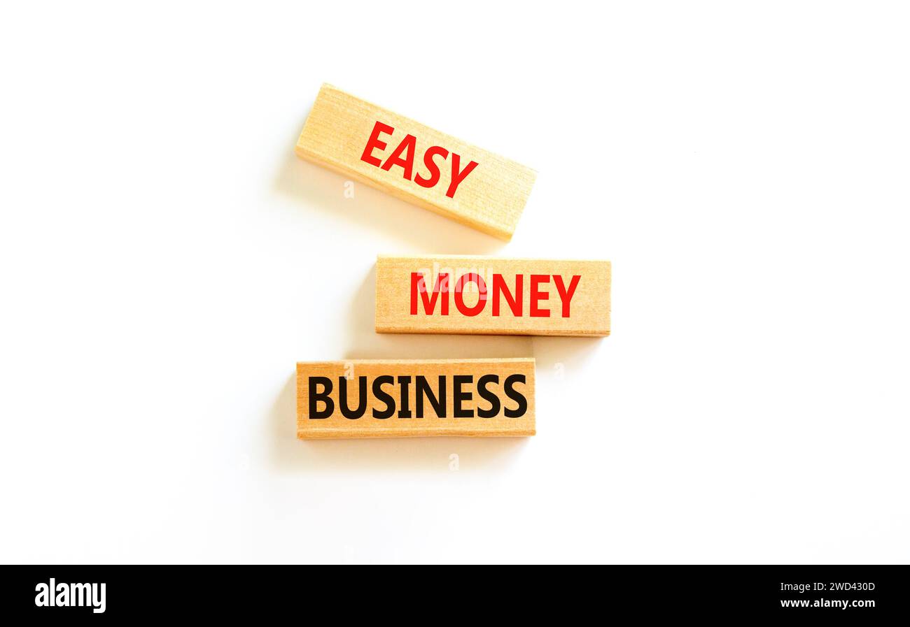 Easy money business symbol. Concept words Easy money business on ...
