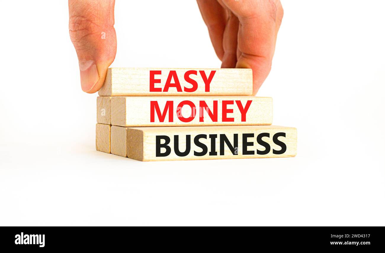 Easy money business symbol. Concept words Easy money business on ...