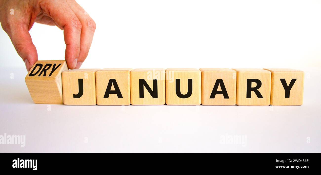 Dry January challenge symbol. Concept words Dry January on beautiful ...