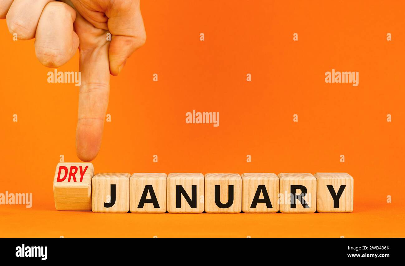 Dry January challenge symbol. Concept words Dry January on beautiful ...