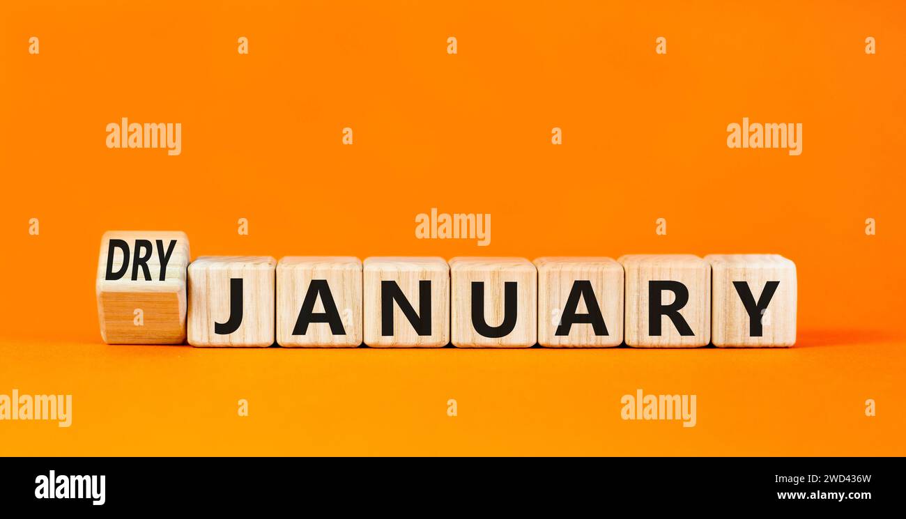 Dry January challenge symbol. Concept words Dry January on beautiful ...
