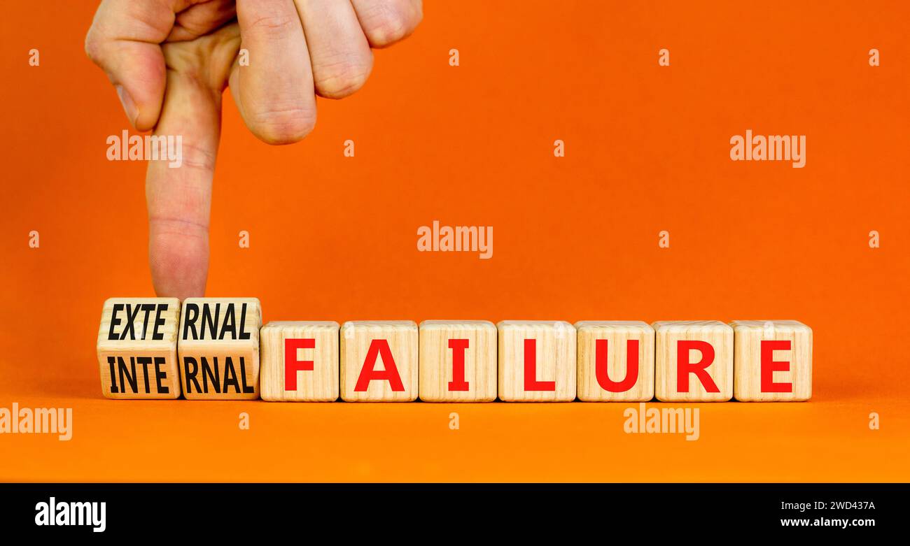 External or internal failure symbol. Concept words External failure or ...
