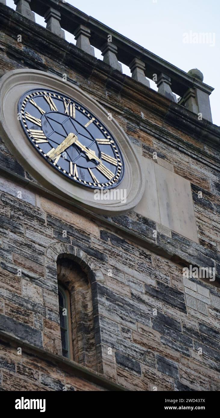The Clock of the Burgh Halls, Linlithgow Stock Photo - Alamy
