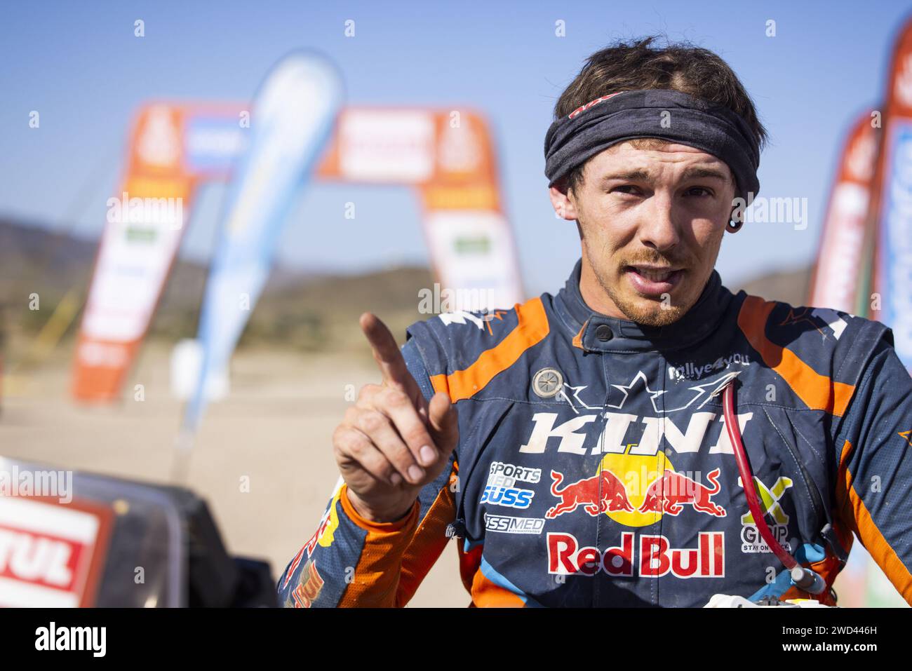 EBSTER Tobias (aut), Kini Rally Racing Team, KTM, Moto, Originals by Motul, FIM W2RC, portrait ...