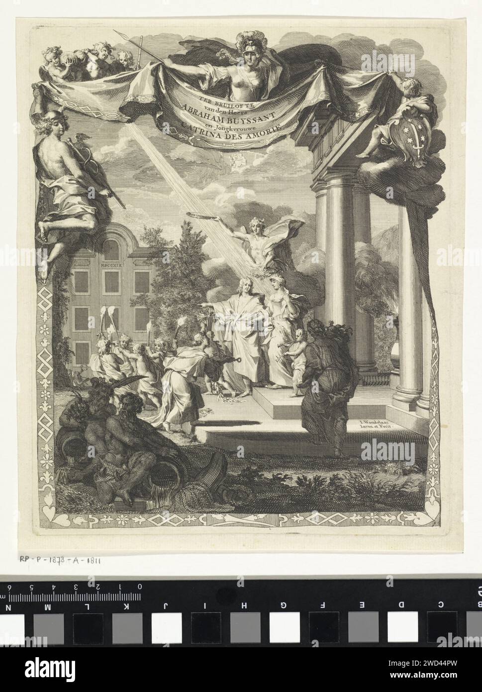 Allegorical performance on the occasion of the marriage of Abraham ...