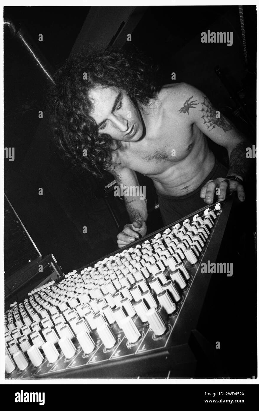 Merv Pepler of Eat Static playing the Megadog Tour at Cardiff ...
