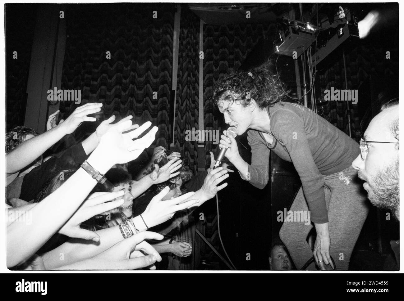 Kerstin Haigh of Senser playing live at Bristol University Anson Rooms ...