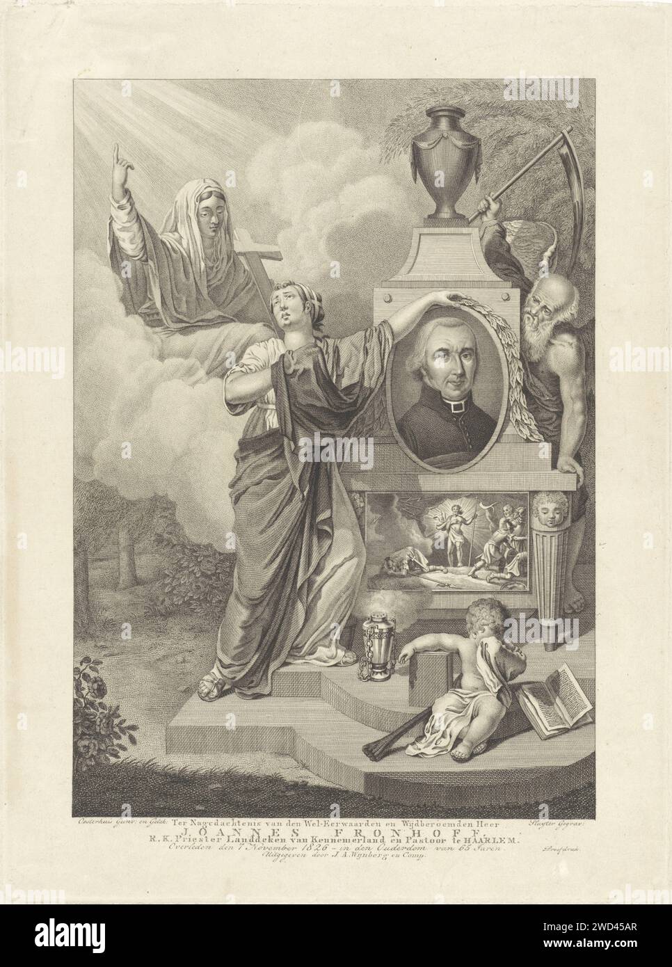 Monument for Johannes Fronhoff, Dirk Sluyter, After Haatje Pieters ...