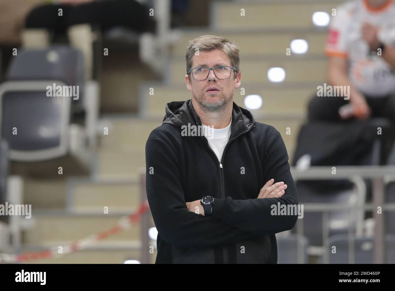 Coach Stefan Hubner of SVG Luneburg seen during CEV Champions League ...