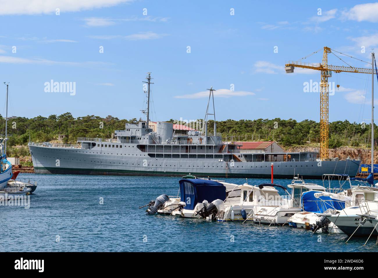 Old luxury ship Galeb previously owned by Yugoslavian president Tito ...
