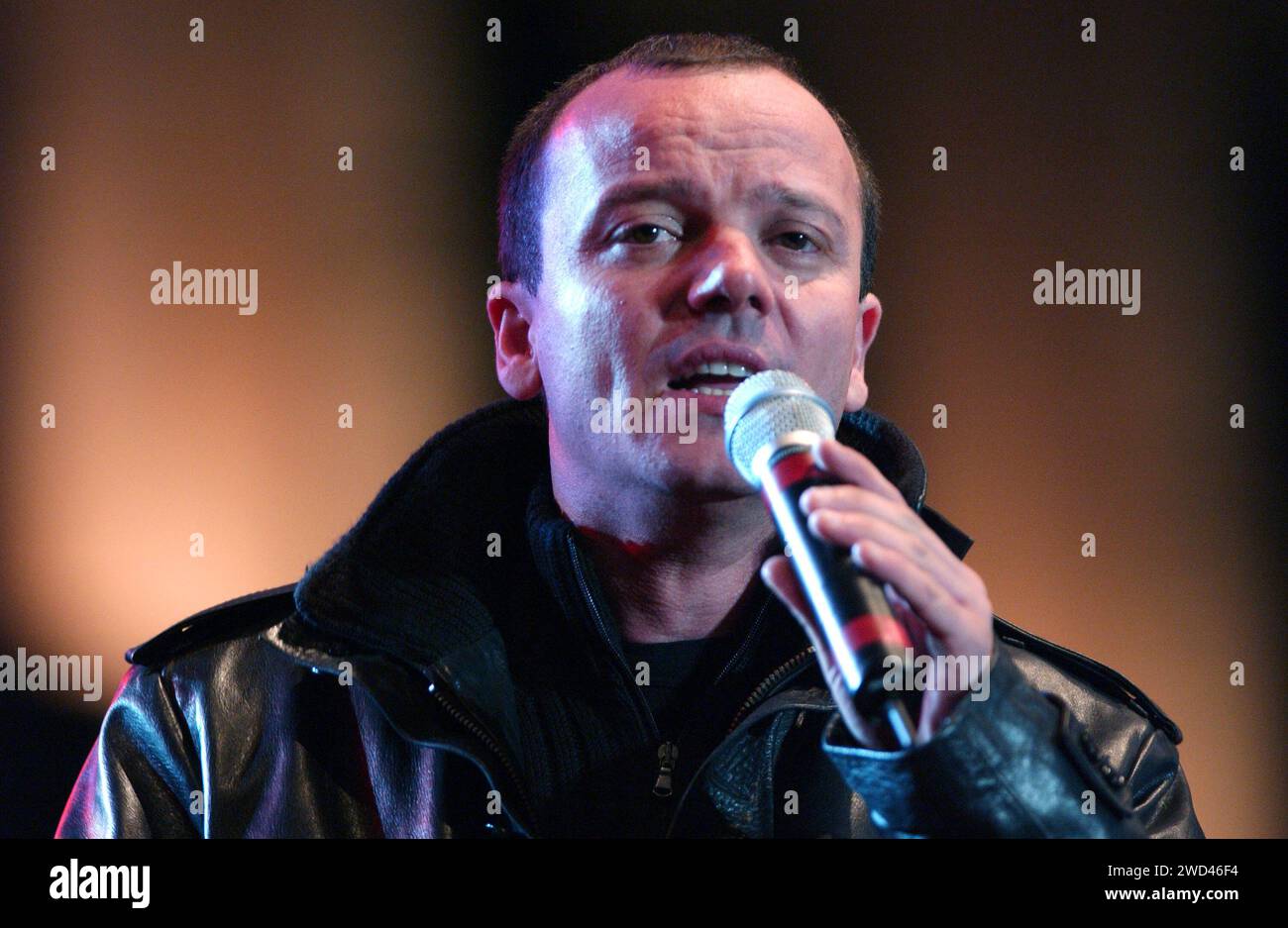 Milan Italy 2004-11-09: Gigi D’Alessio,Italian singer, live concert ...