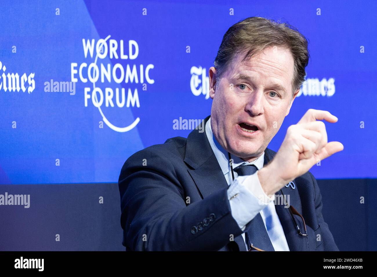 Davos, Switzerland. 18th Jan, 2024. Nick Clegg, President Global ...