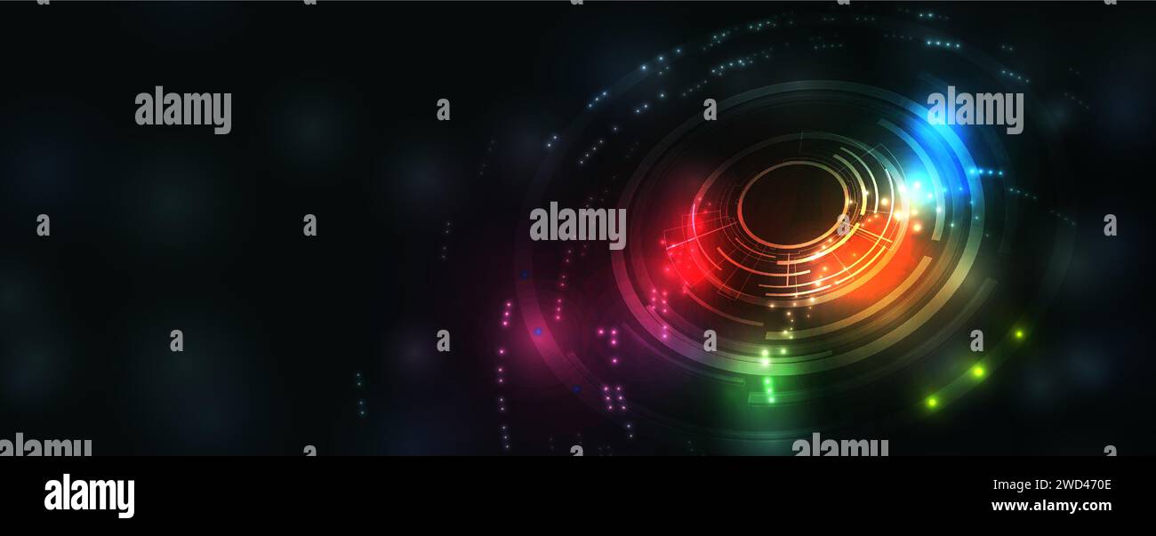 Technology Network Vector Background.. Science and technology ...