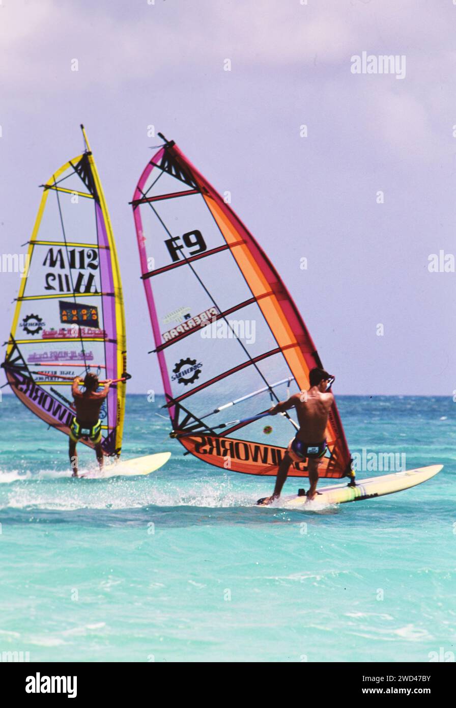 Young man boardsailing hi-res stock photography and images - Alamy