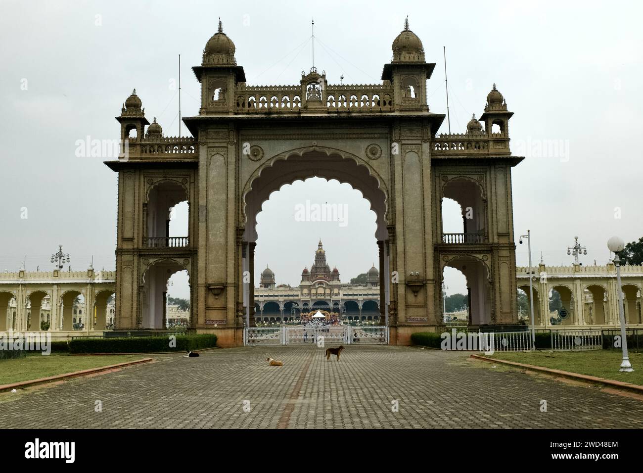 The Mysuru Palace at Mysuru, a beautiful palace in south India near ...