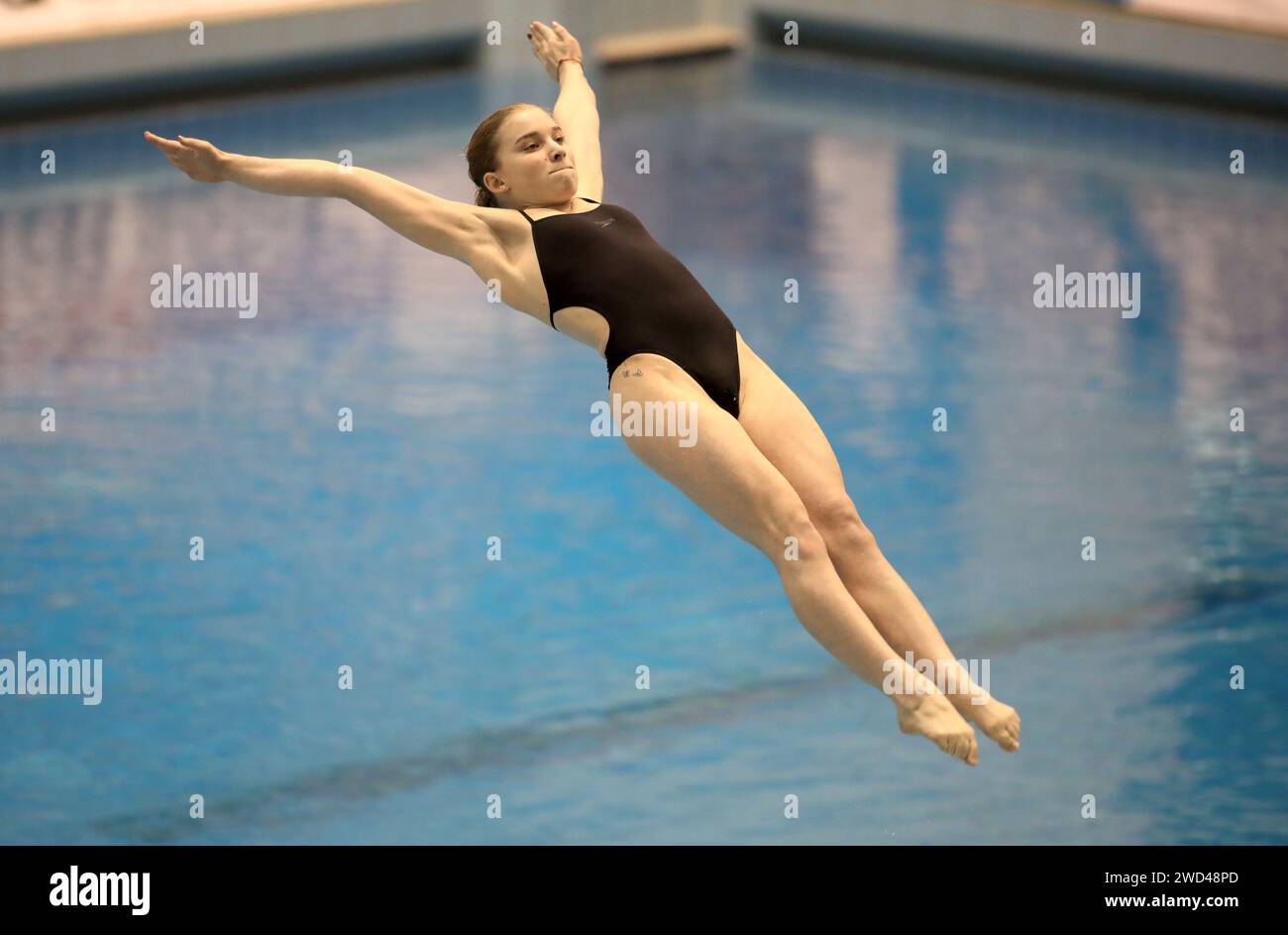 Rostock, Germany. 18th Jan, 2024. Swimming, 66th International Jumping ...