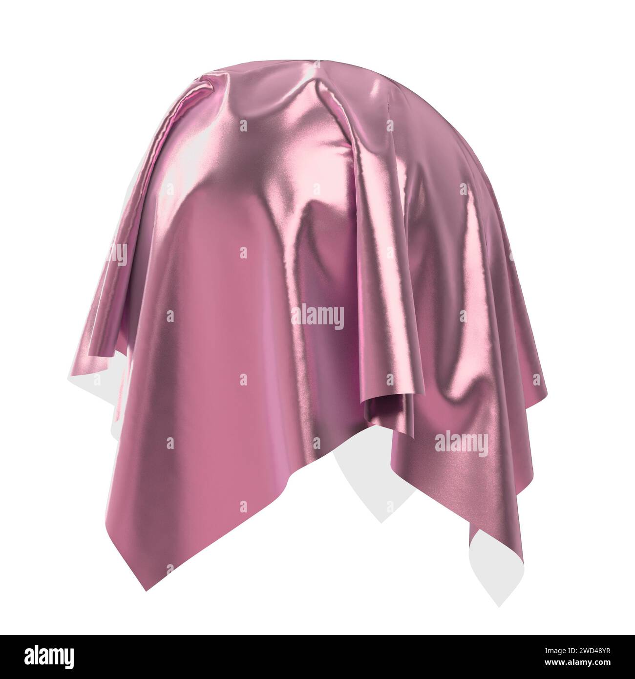 Sphere covered with velvet fabric. 3D illustration Stock Photo - Alamy