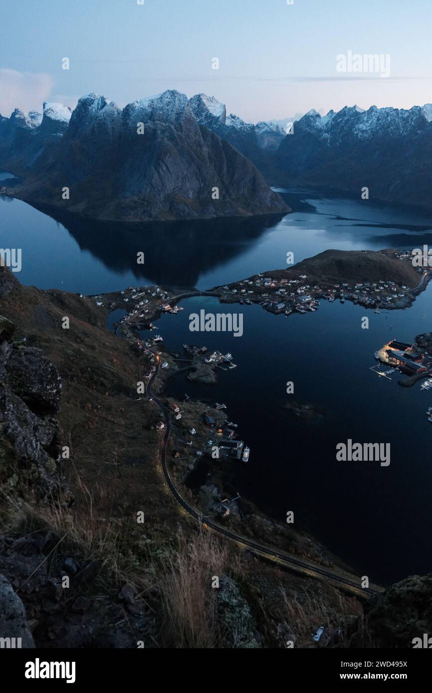 Aerial view fjords in northern hi-res stock photography and images - Alamy