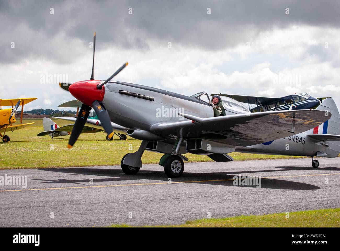 Spitfire XVIII SM845 Supermarine fighter plane. This plane crashed in ...