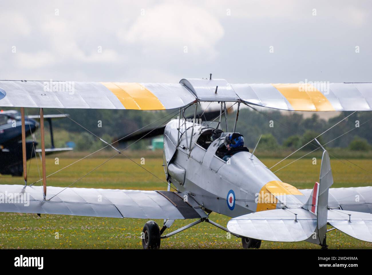 RAF Tiger Moth biplane. De Havilland DH-82 Tiger Moth II Serial number ...