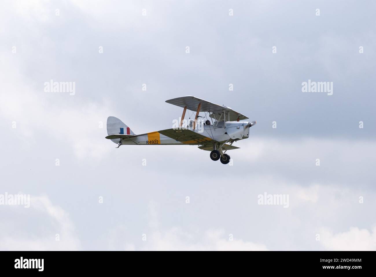 RAF Tiger Moth biplane. De Havilland DH-82 Tiger Moth II Serial number ...