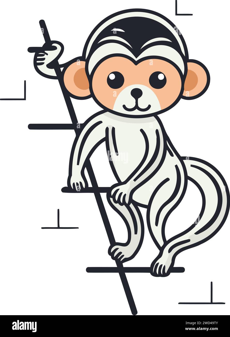 Monkey ladder Stock Vector Images - Alamy