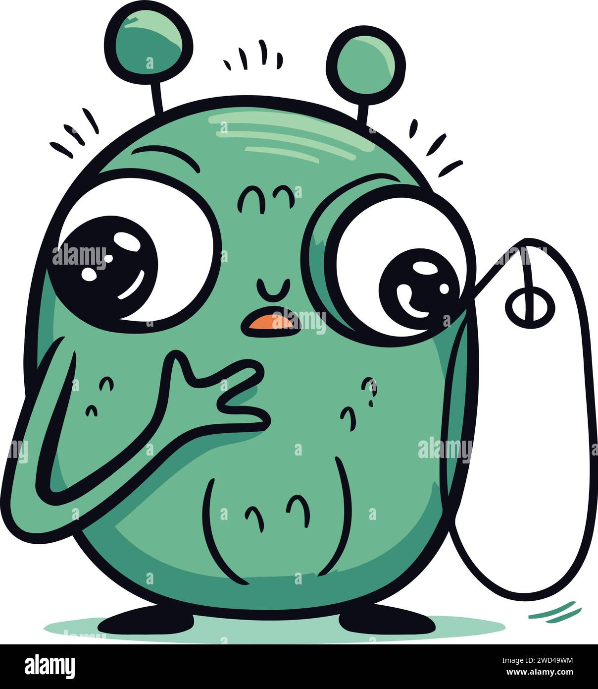 Green alien Cut Out Stock Images & Pictures - Alamy