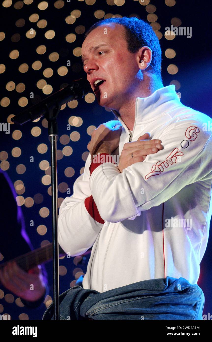 Milan Italy 2005-03-09: Gigi D’Alessio,Italian singer, live concert ...