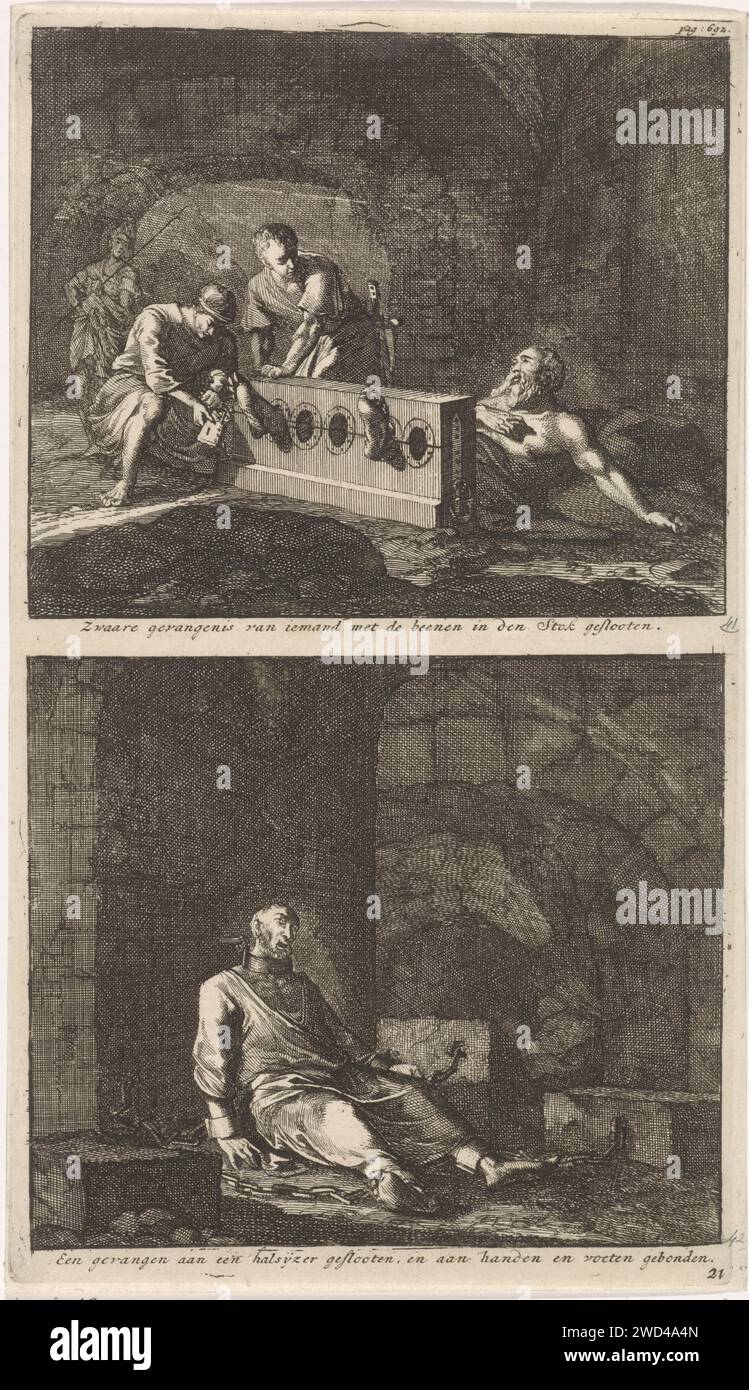 Caught Christian with a block around the legs and a captive Christian ...