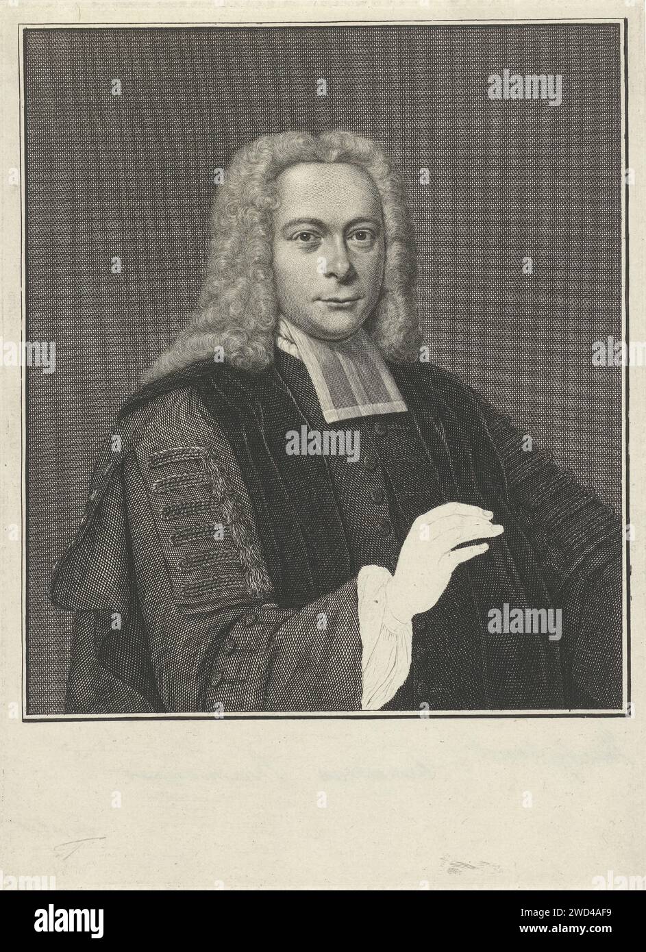 Portret Van Frans Burman (II), Jacob Folkema, After Jan Maurits ...