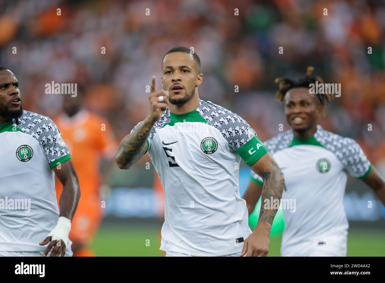 Abidjan, Nigeria. 18 Jan 2024. Ivory Coast vs Nigeria. African Cup of ...