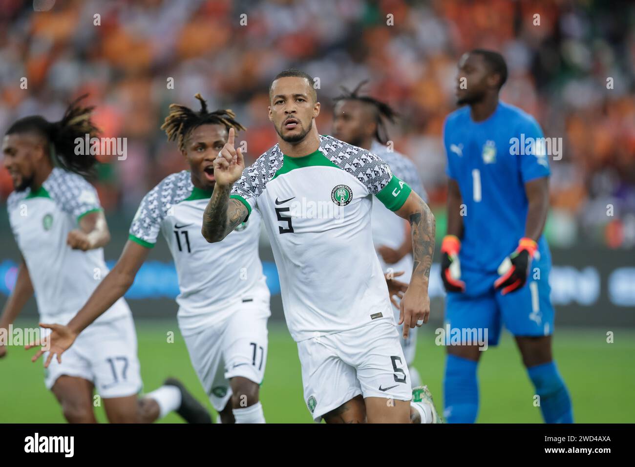 Abidjan, Nigeria. 18 Jan 2024. Ivory Coast vs Nigeria. African Cup of ...