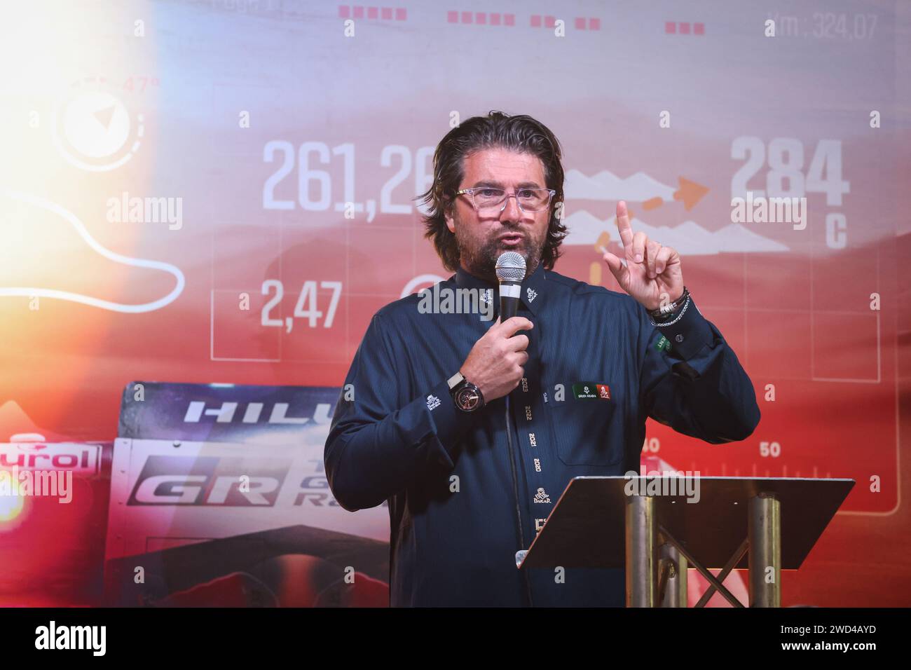 CASTERA David (fra), Directeur du Dakar, portrait last stage briefing ...