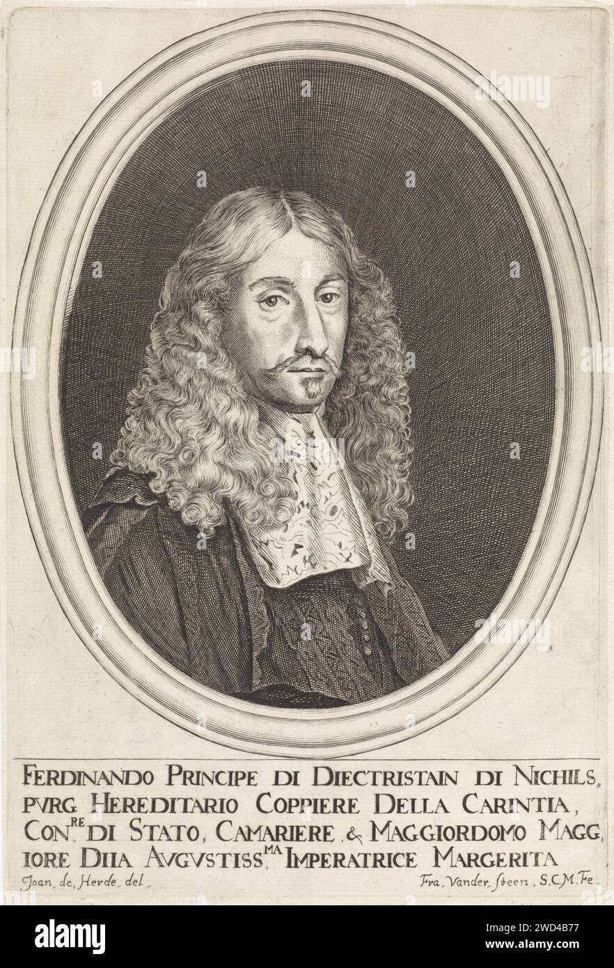 Portrait of Ferdinand Joseph Prince of Dietrichstein, Frans van der ...