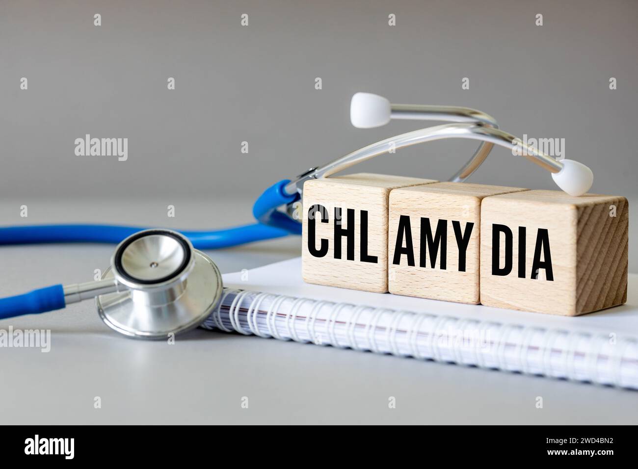 Chlamydia (Chlamydia Trachomatis) Conceptual word Chlamydia on wooden ...