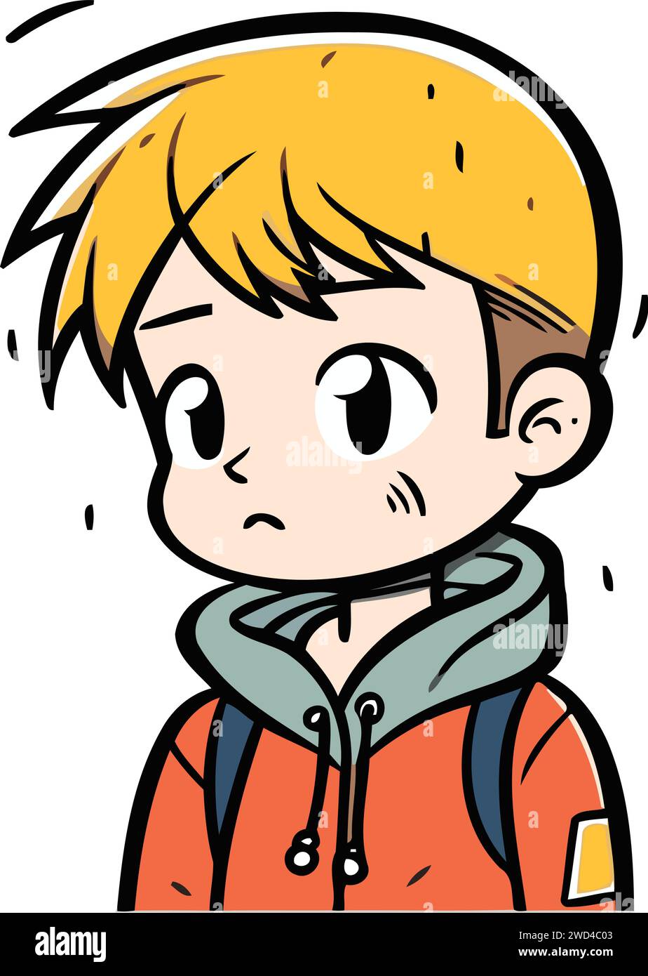 Cute boy cartoon. Vector illustration of a cute little boy Stock Vector ...