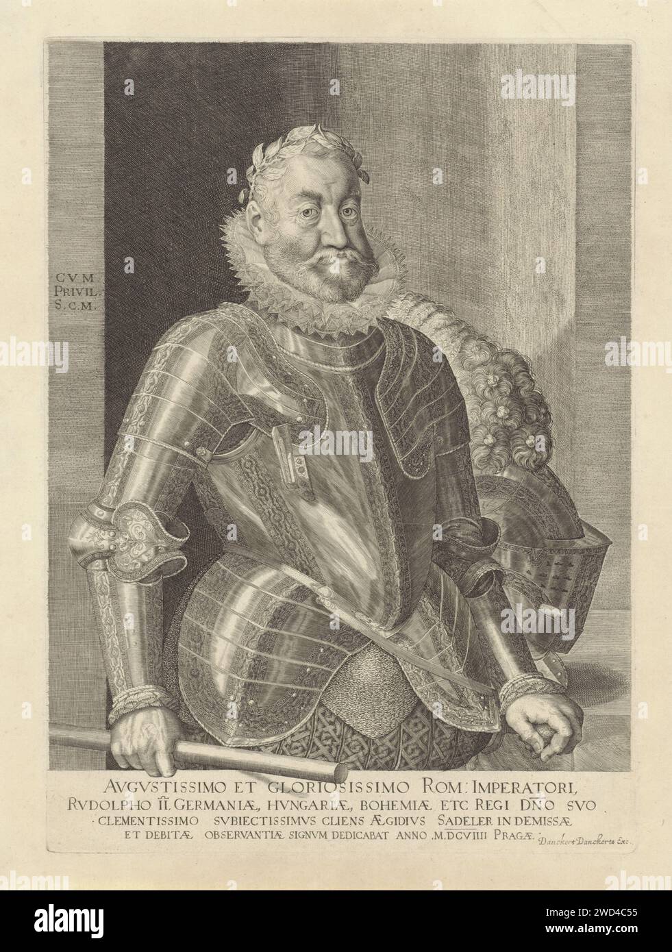 Portret Van Keizer Rudolf 2, Giles Sadeler (2), 1643 - 1666 print ...