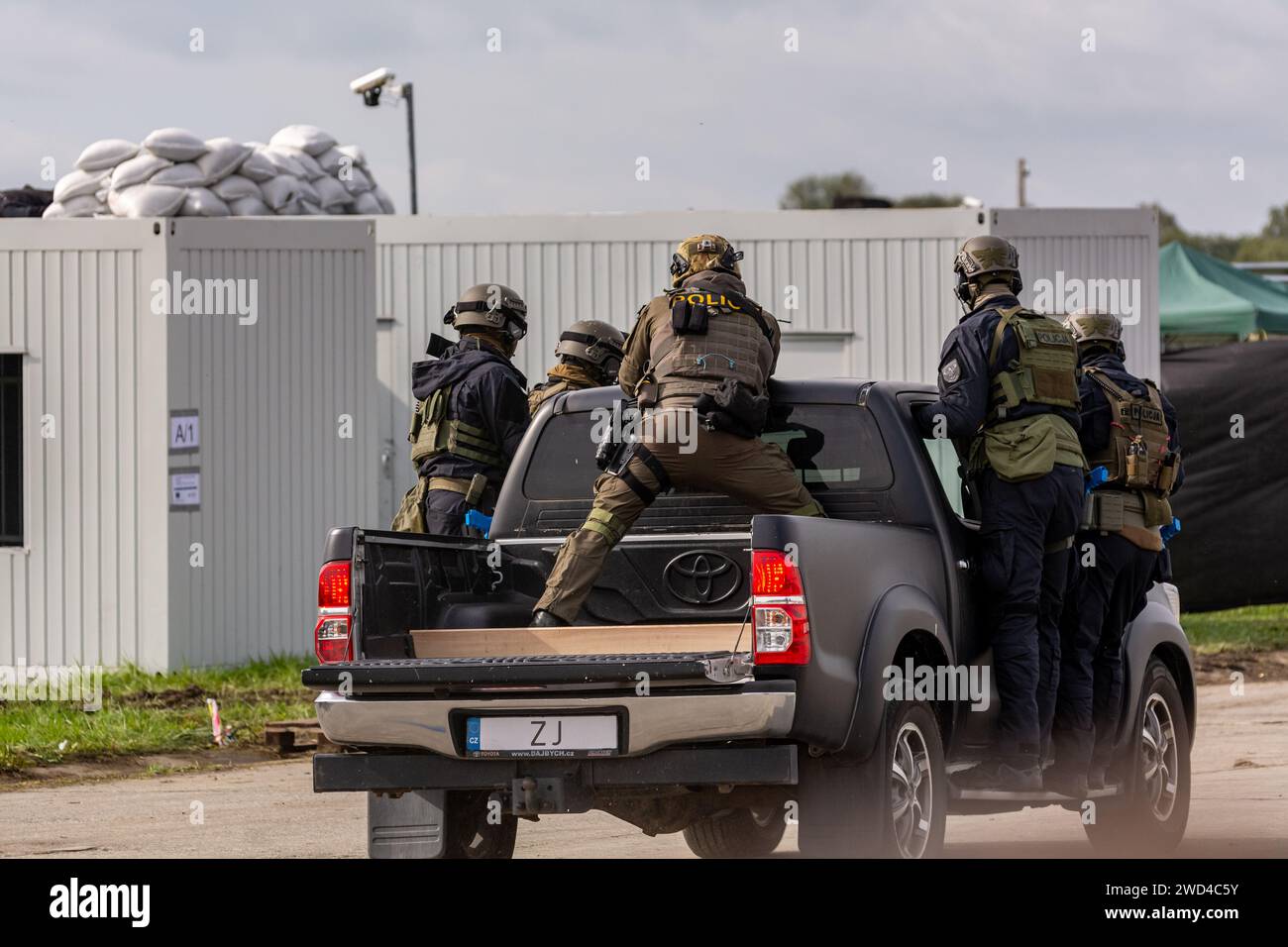 Swat special forces police and tactical units in uniform rescue ...