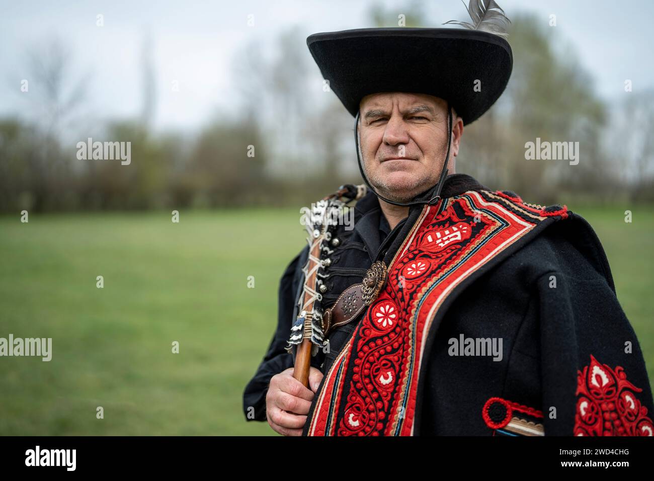 Hortobágy colt outlaw shepherd cute folk costume. 1848-49 revolution ...