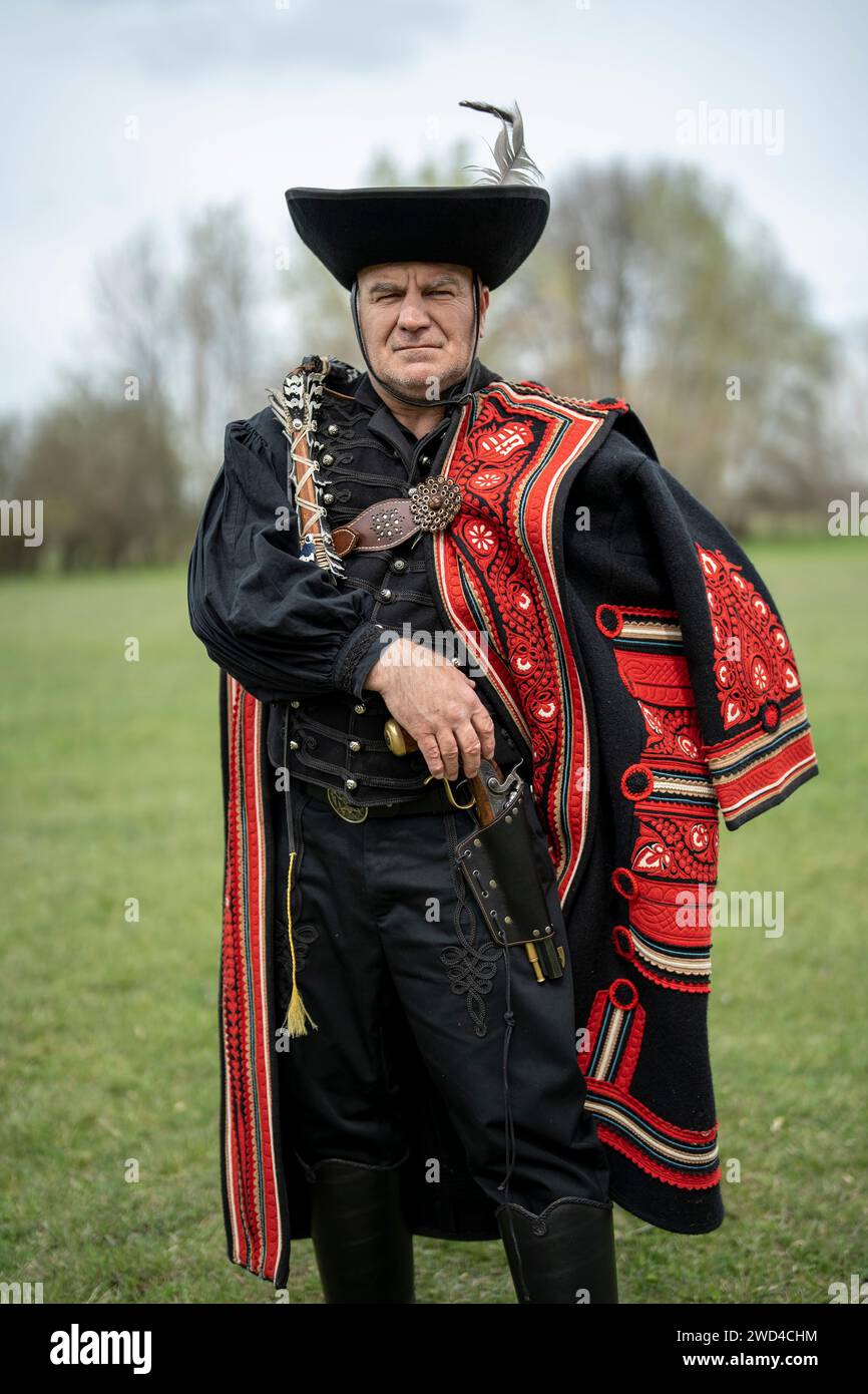 Hortobágy colt outlaw shepherd cute folk costume. 1848-49 revolution ...