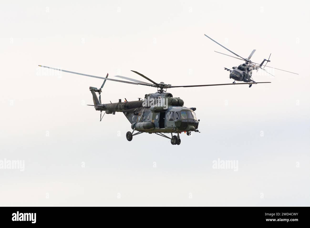 Mil Mi-171Sh Baikal and Mi-17 (9767 and 9926) soviet era helicopter in ...