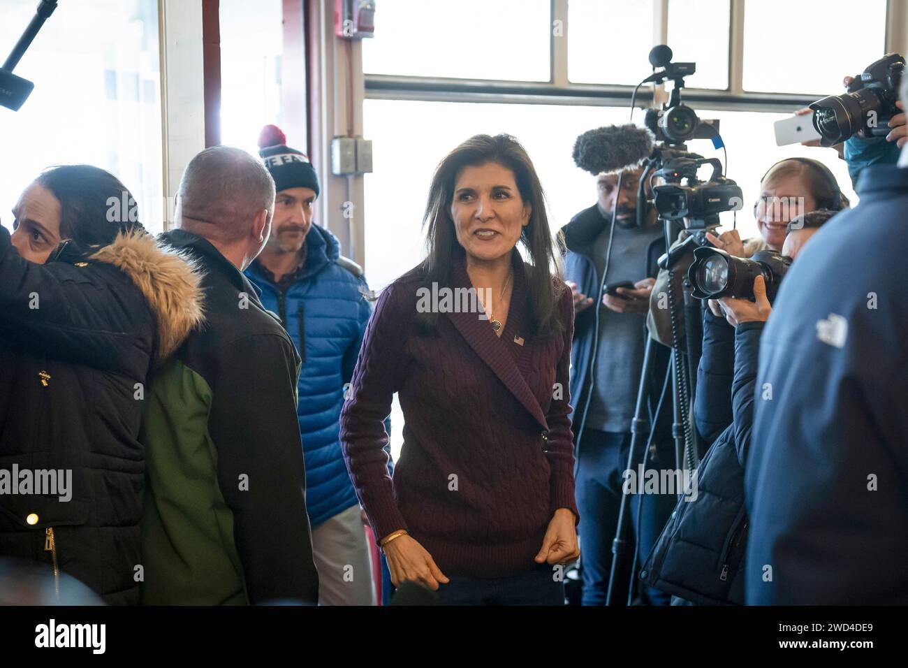 Republican presidential candidate former UN Ambassador Nikki Haley ...