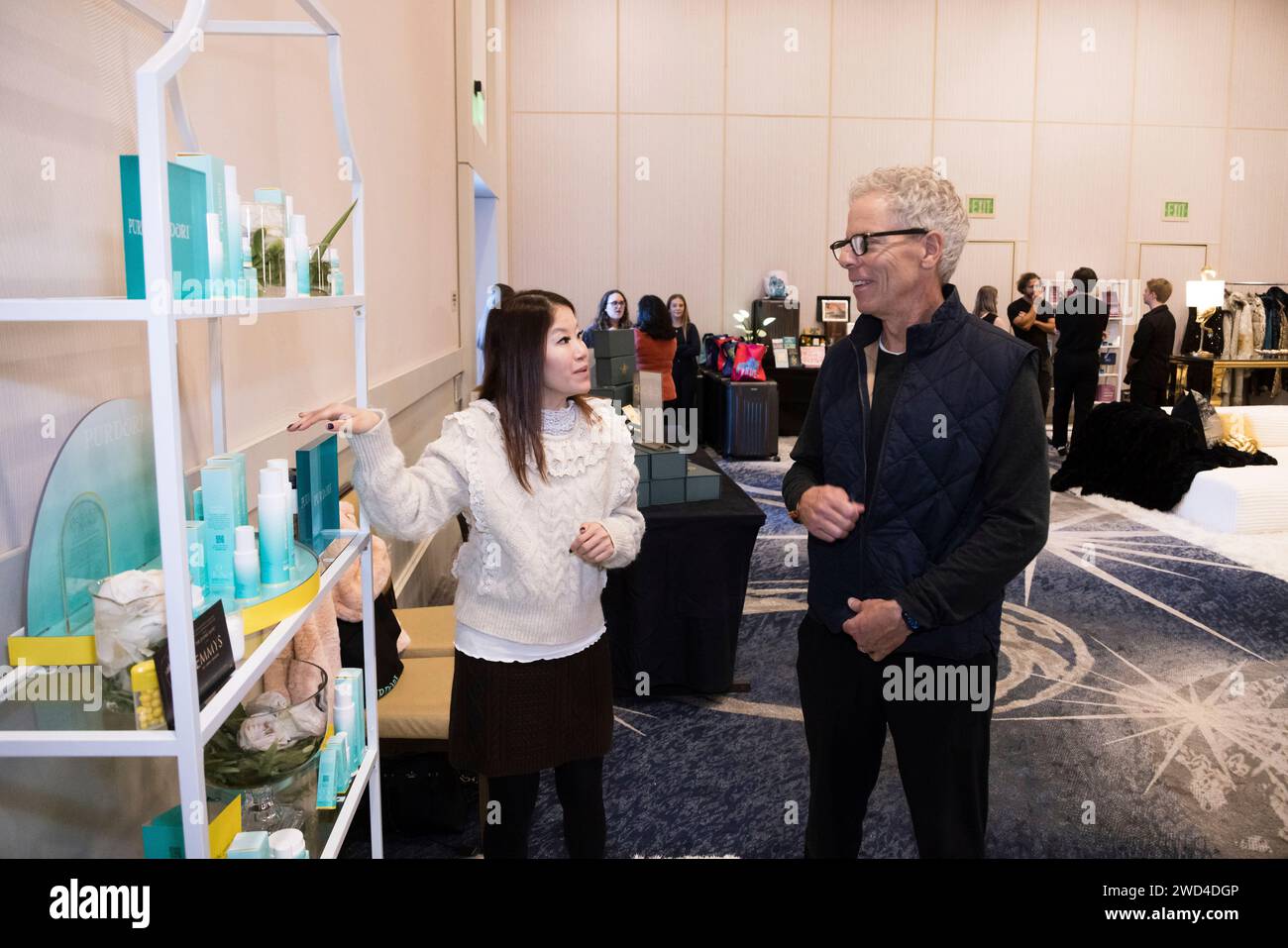 Greg Germann visits the Backstage Creations Giving Suite benefitting ...