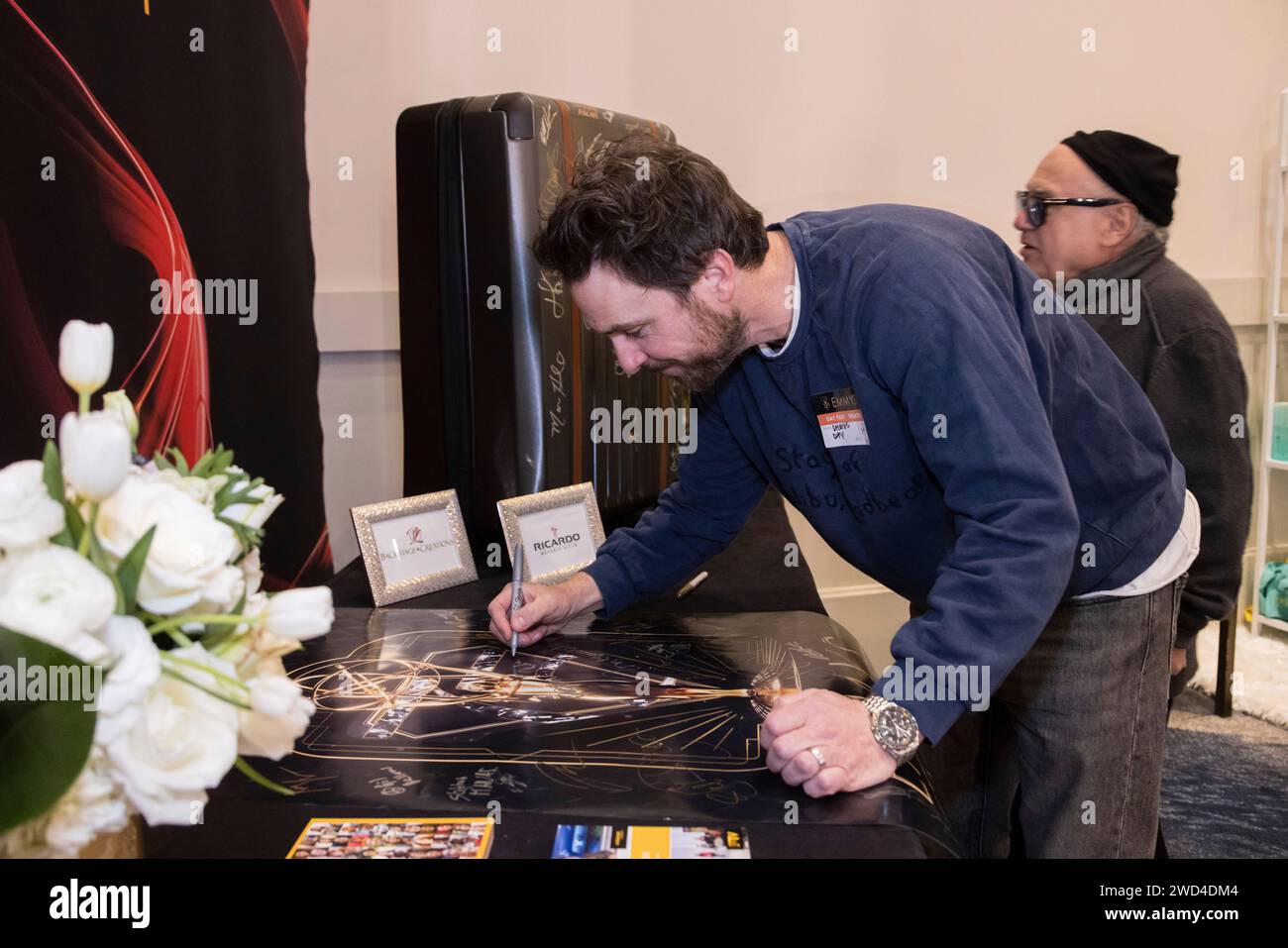 Charlie Day visits the Backstage Creations Giving Suite benefitting the ...