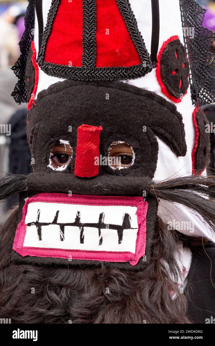 Masked female kukeri dancer hi-res stock photography and images - Alamy