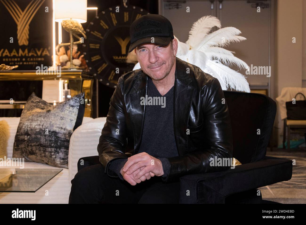 Dylan McDermott visits the Backstage Creations Giving Suite benefitting ...